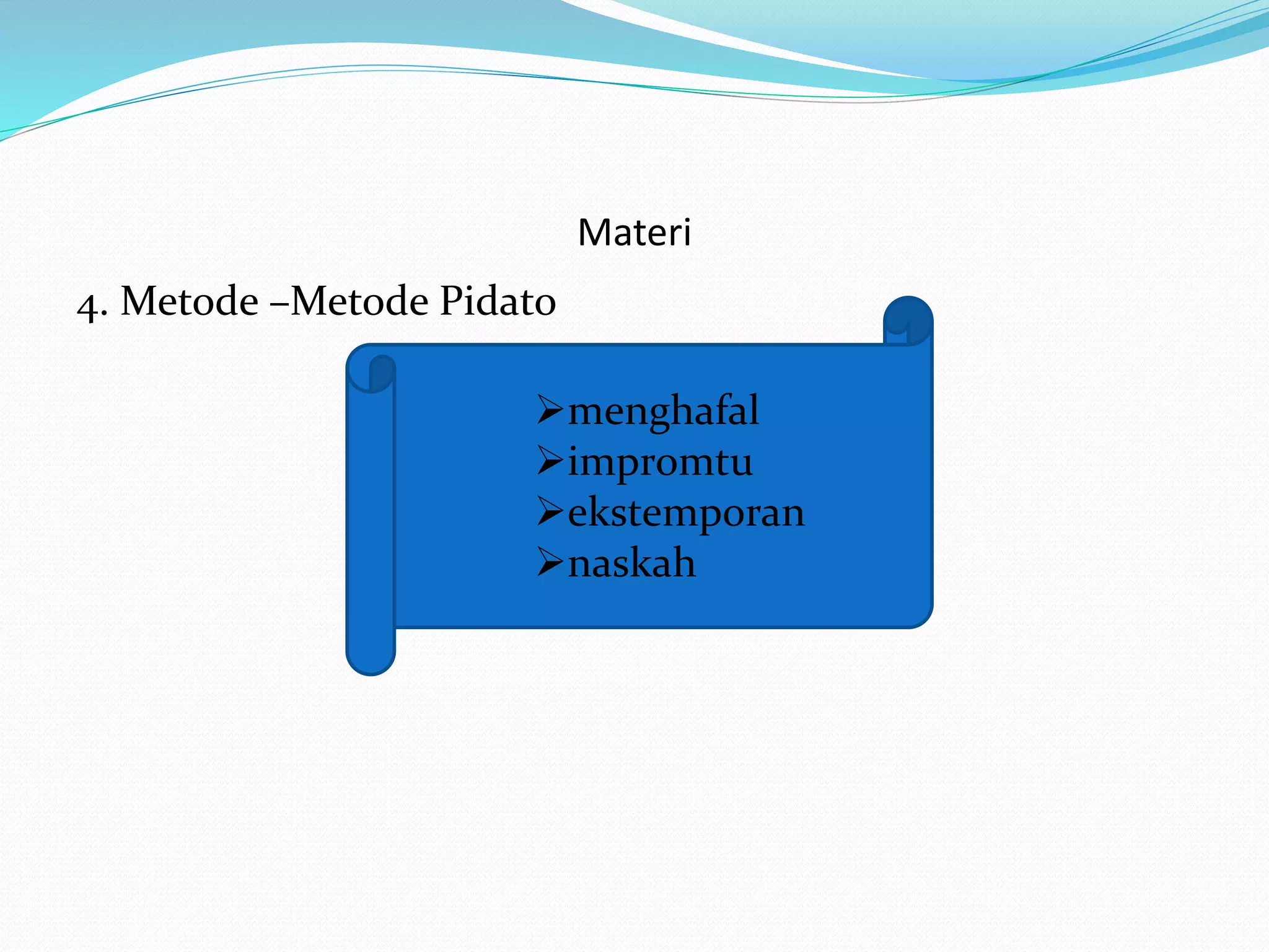 Materi Pidato Kelas VIII | PPTX