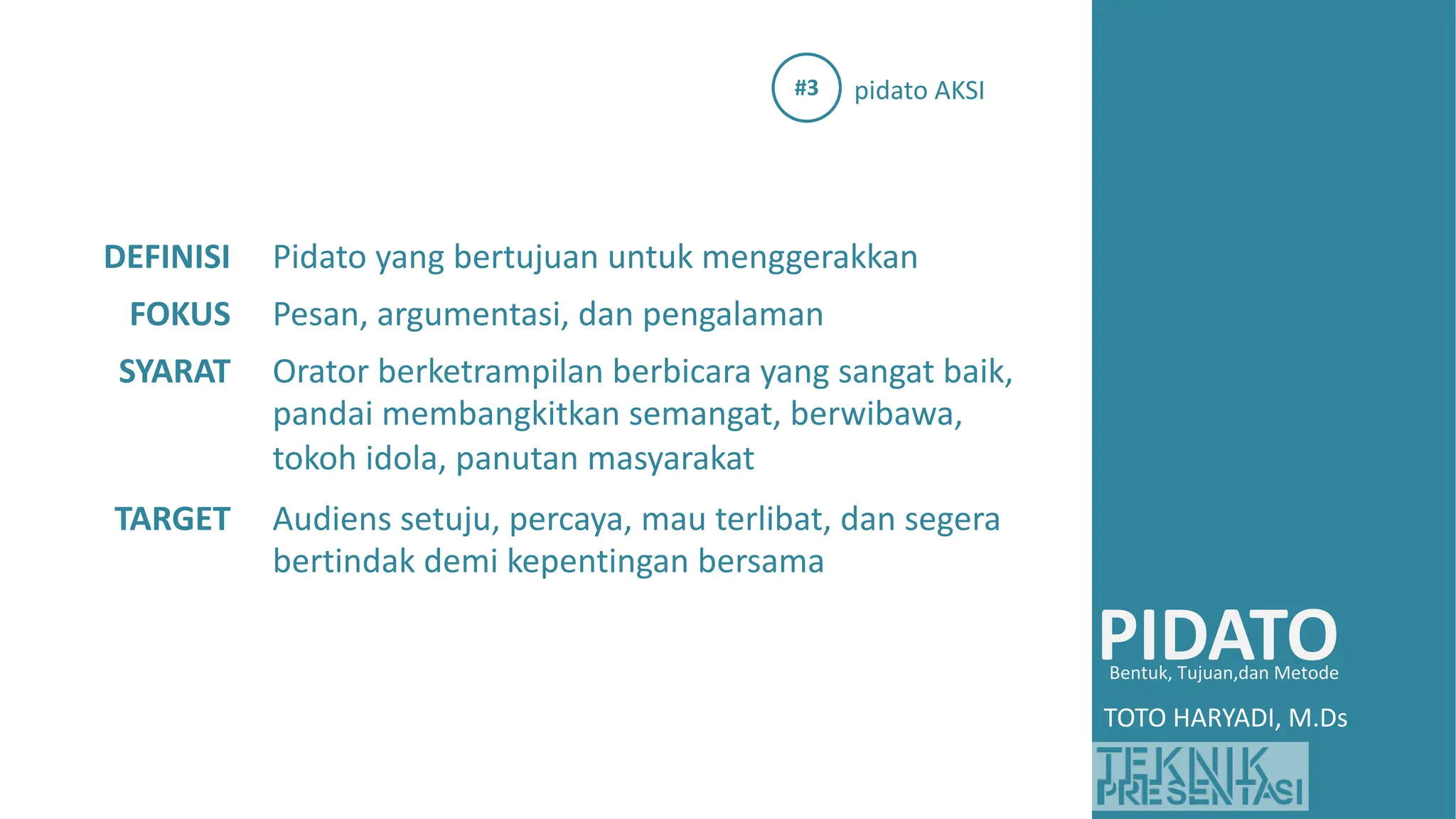 Pidato - Bentuk, Tujuan dan Metode | PDF
