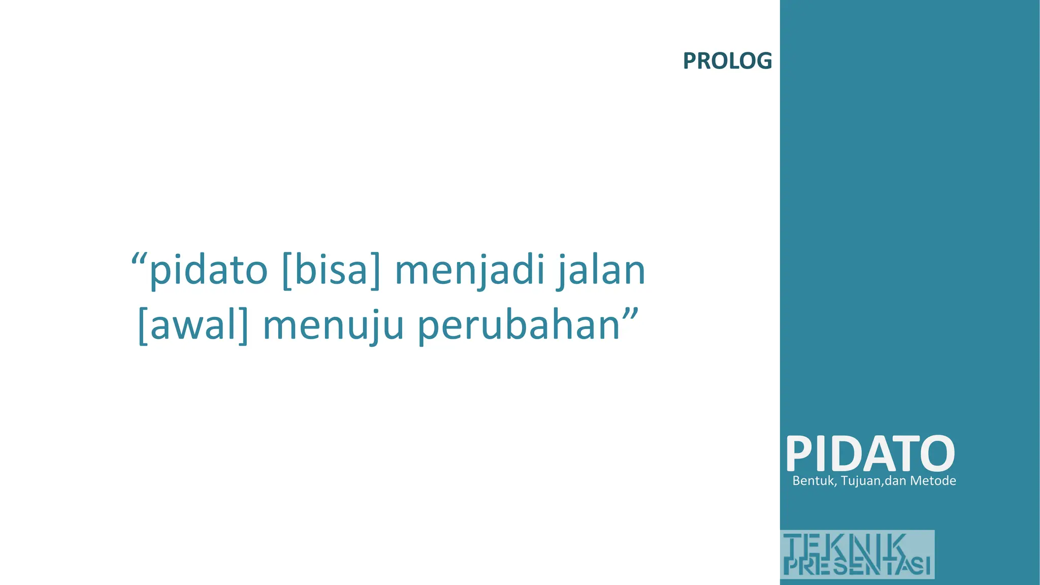 Pidato - Bentuk, Tujuan dan Metode | PDF