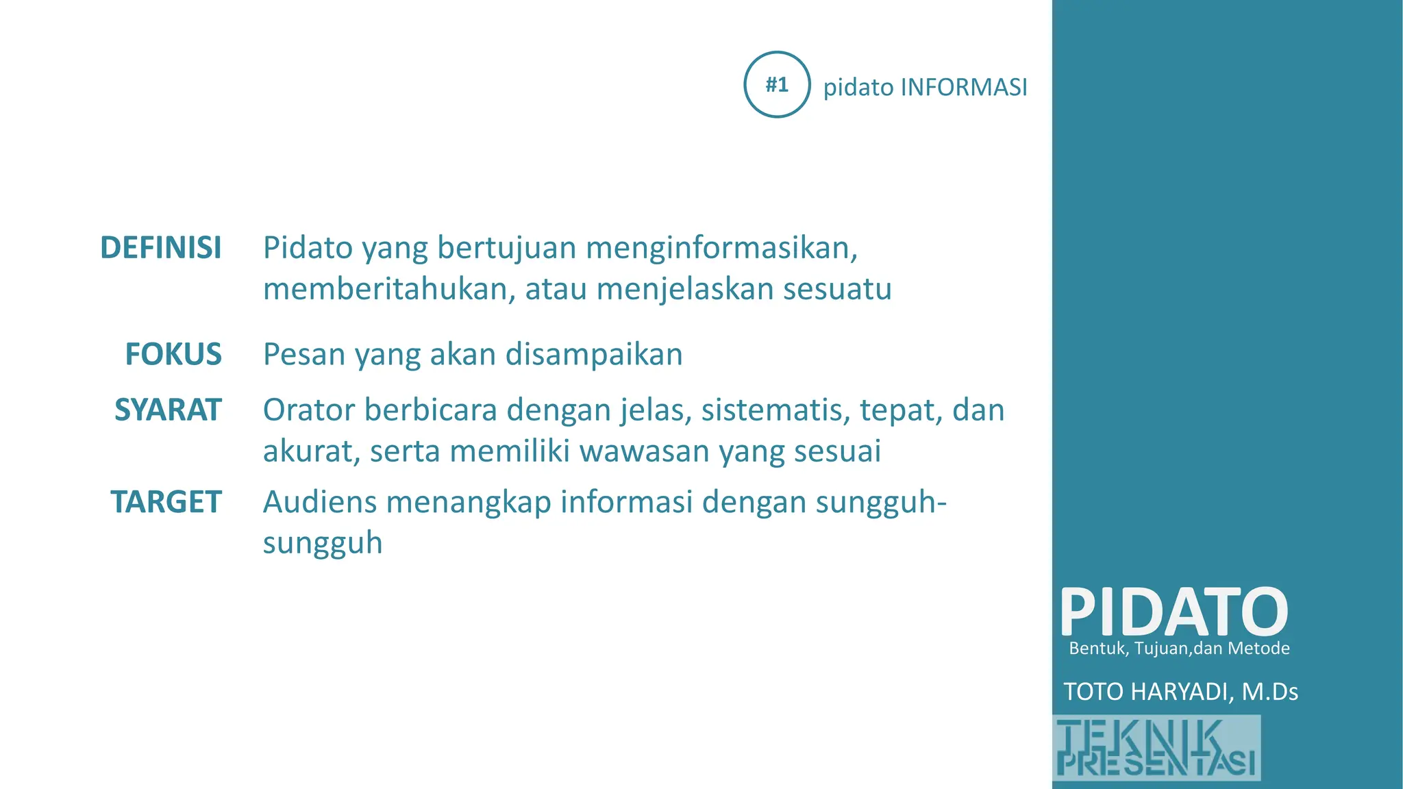 Pidato - Bentuk, Tujuan dan Metode | PDF