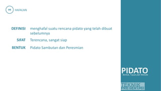 Pidato - Bentuk, Tujuan dan Metode | PDF