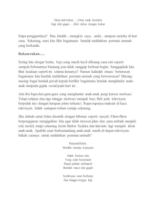 Pidato pencetus ummah. | PDF