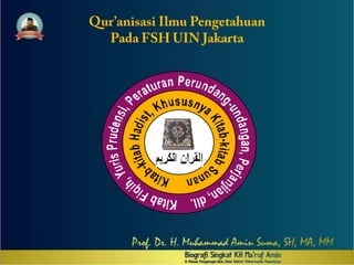 Pidato Promotor Prof. Dr. HM. Amin Suma, MA | PPTX