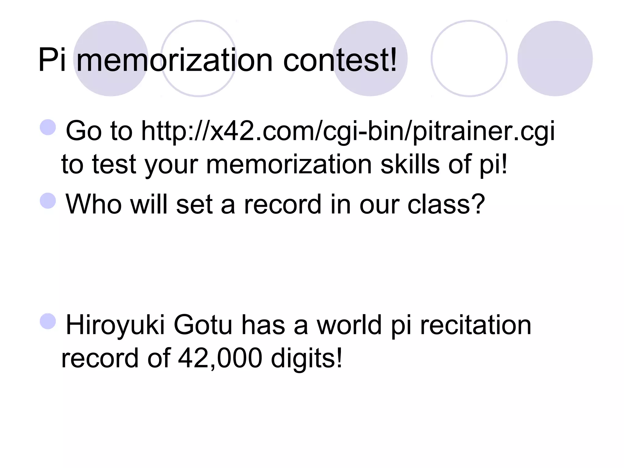 Pi day!!! powerpoint | PPT