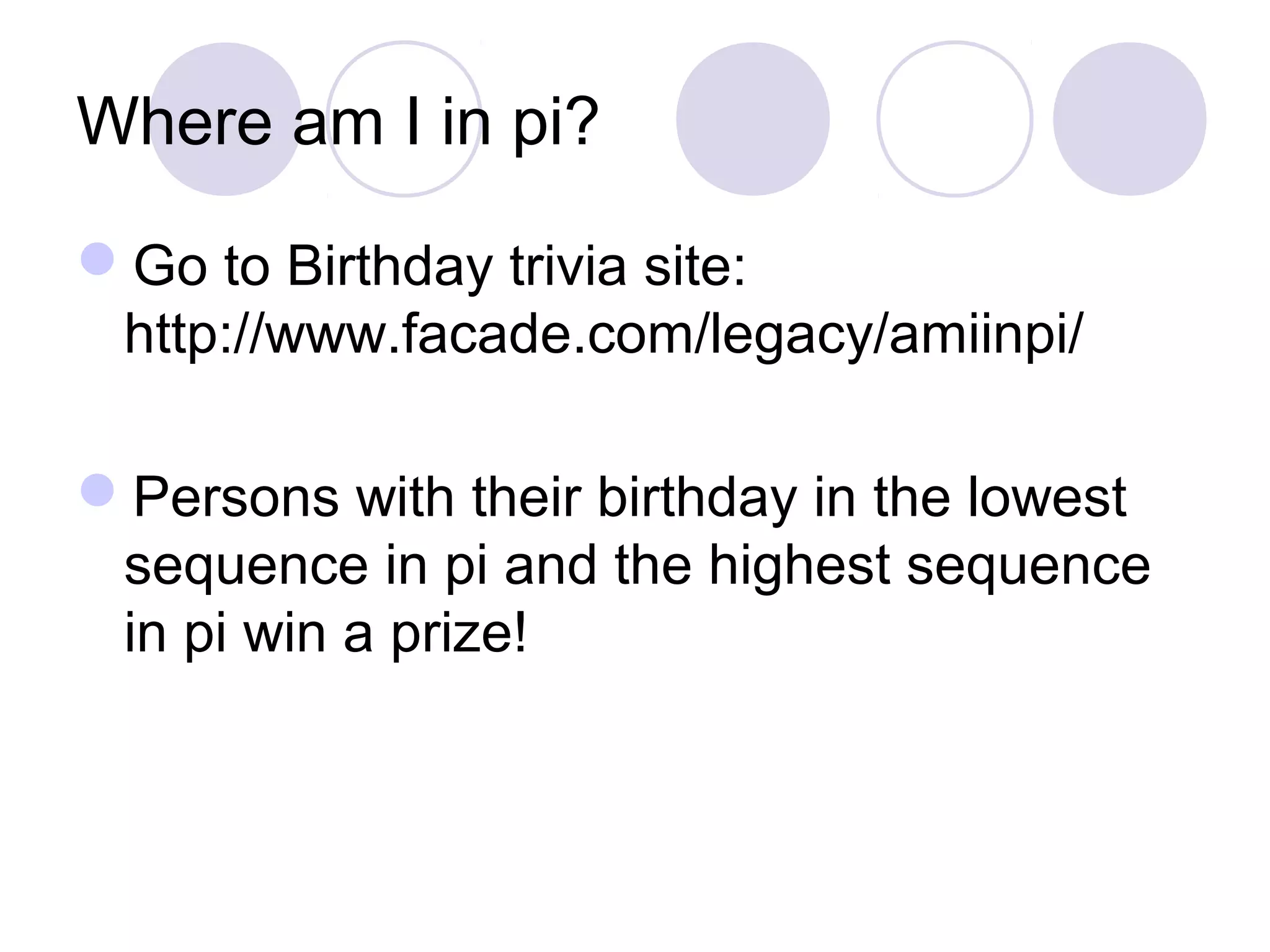 Pi day!!! powerpoint | PPT