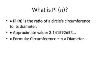 Pi Day Presentation Pi Day Presentation Pi Day Presentation | PPT