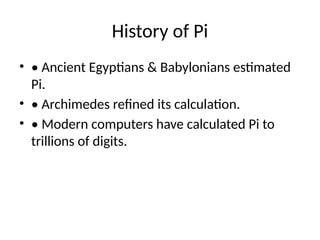 Pi Day Presentation Pi Day Presentation Pi Day Presentation | PPT