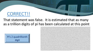 Pi Day Trivia | PPTX