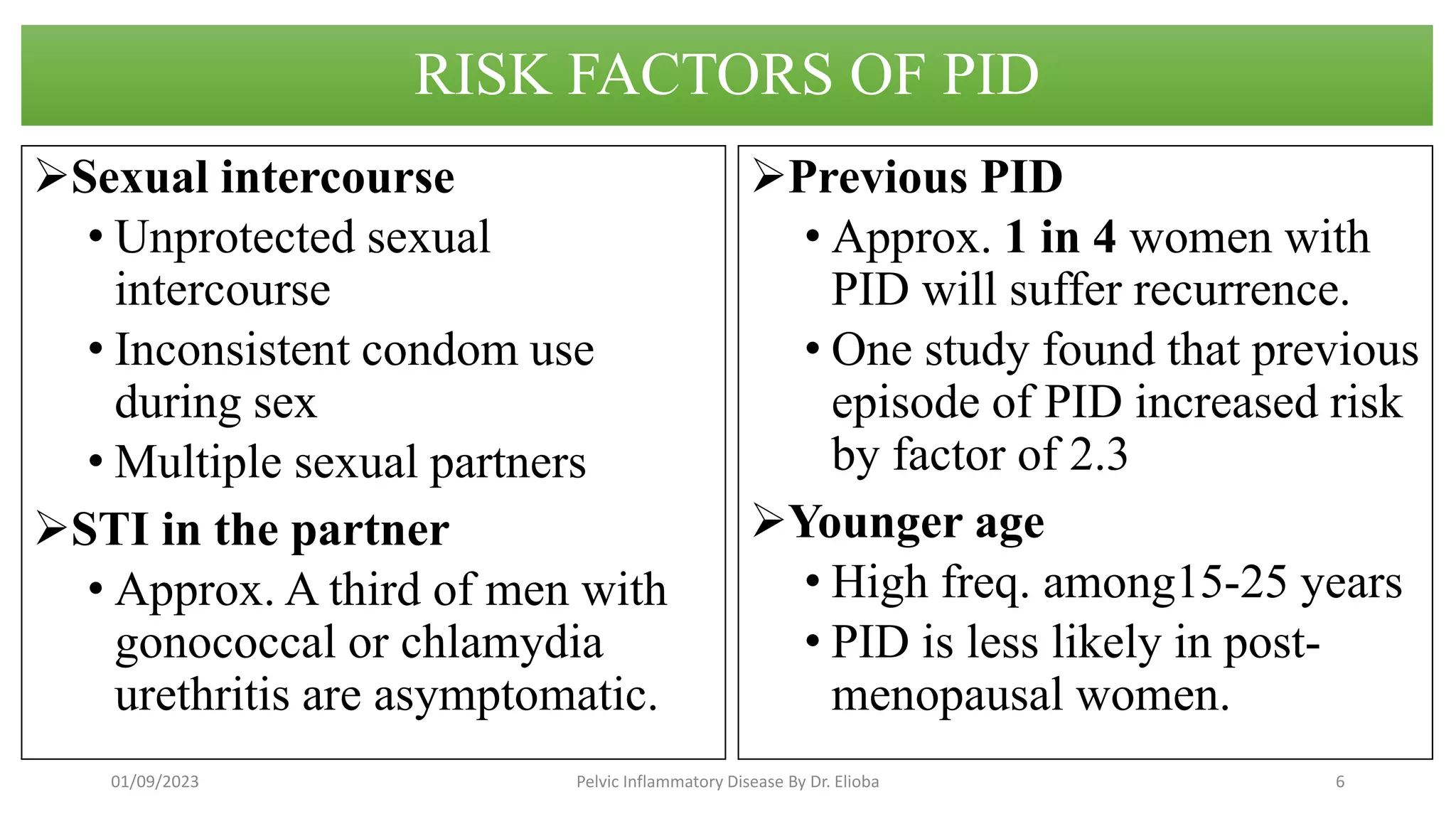 Pelvic Inflammatory Disease by Dr. Elioba J. Raimon | PPTX