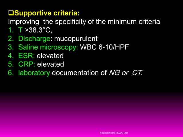 Pelvic Inflammatory Disease CDC, 2010 European Guidelines, 2012 | PDF ...
