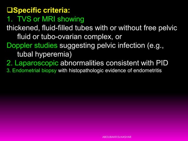 Pelvic Inflammatory Disease CDC, 2010 European Guidelines, 2012 | PDF ...