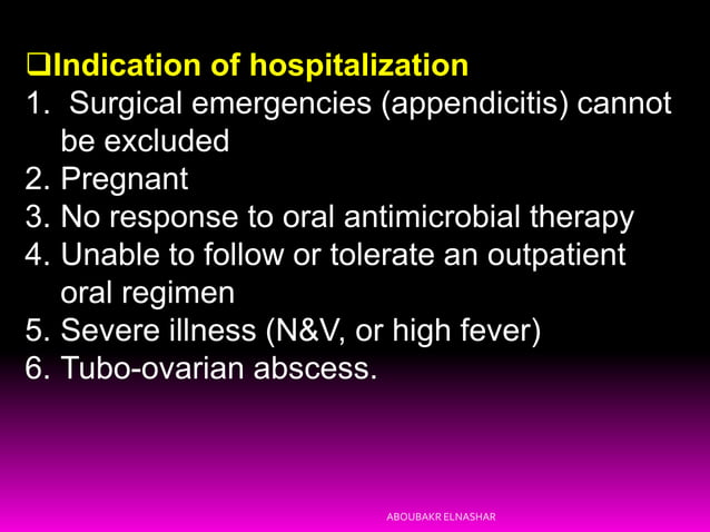 Pelvic Inflammatory Disease CDC, 2010 European Guidelines, 2012 | PDF ...