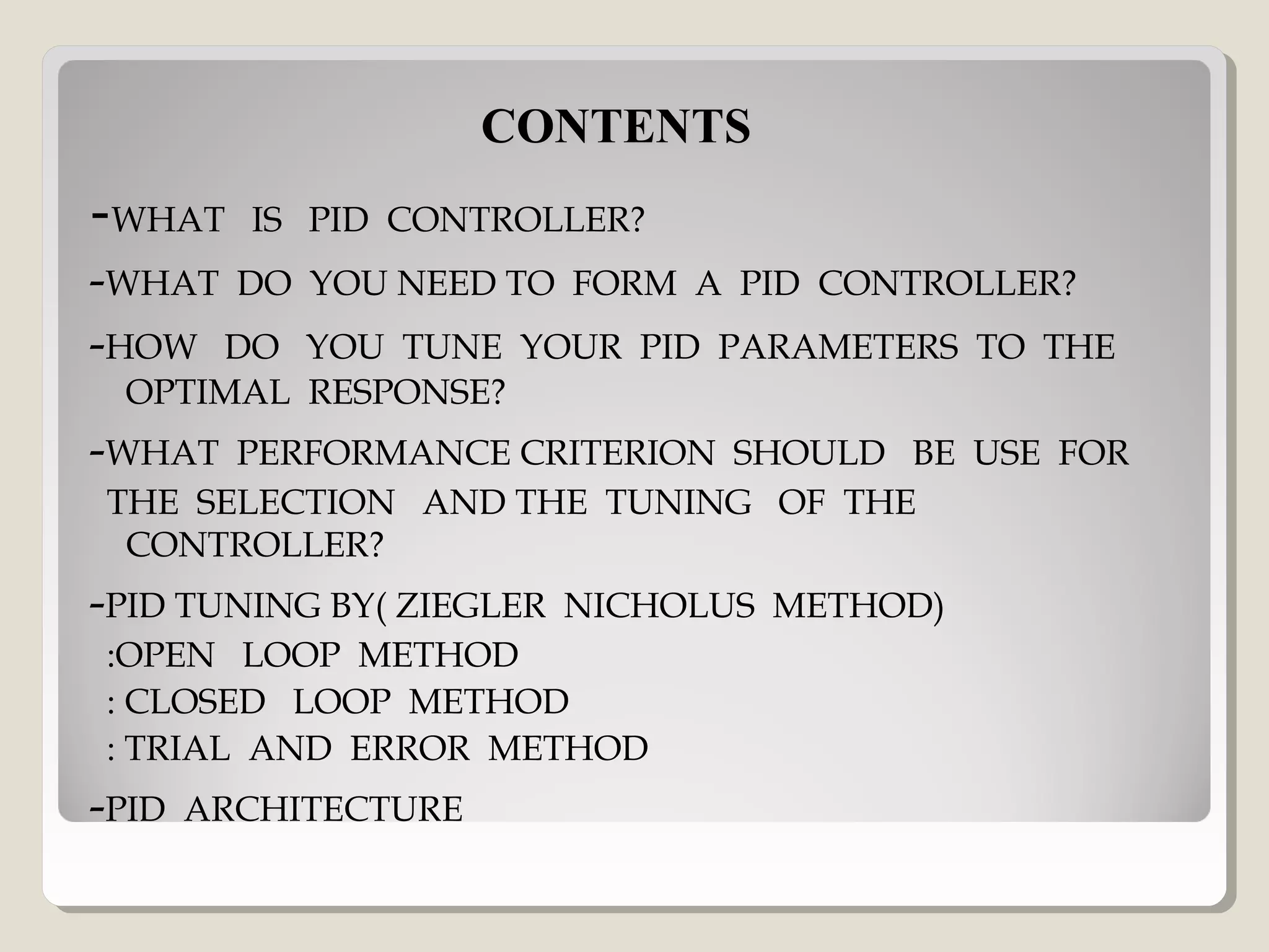 Pid controller by Mitesh Kumar | PPT