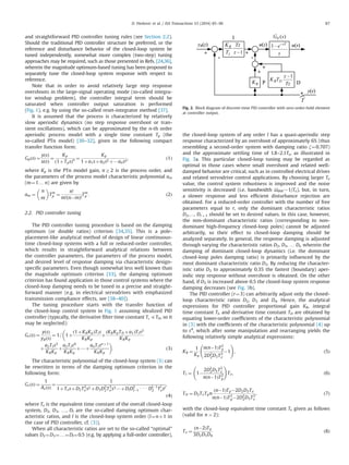 PID controller auto-tuning based on process step response and damping optimum criterion | PDF