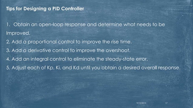 Pid controllers | PPTX