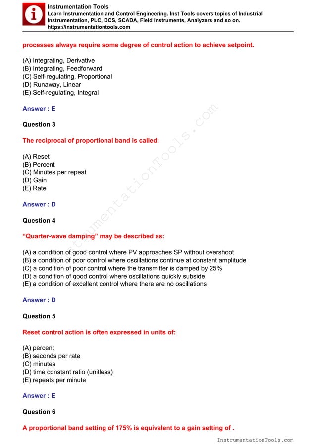 Pid controllers Interview Questions | PDF | Mechanical and Industrial Engineering Industry ...