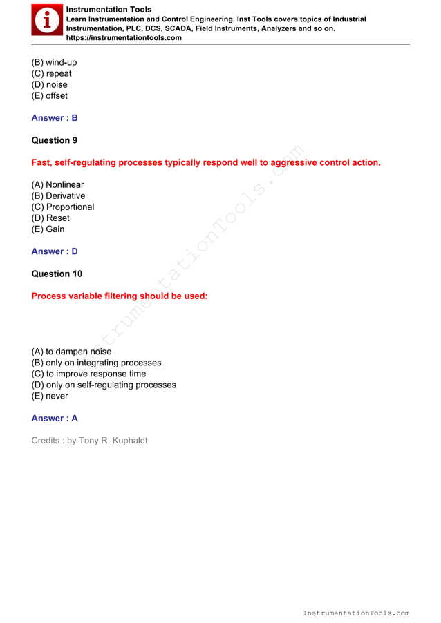 Pid controllers Interview Questions | PDF | Mechanical and Industrial Engineering Industry ...