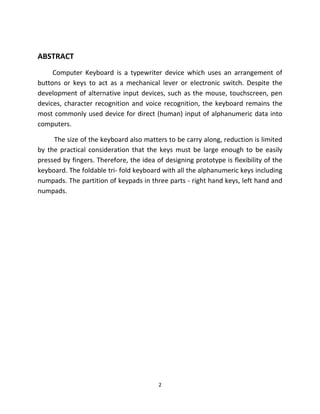 COMPACT & FOLDABLE KEYBOARD PROTOTYPE | PDF