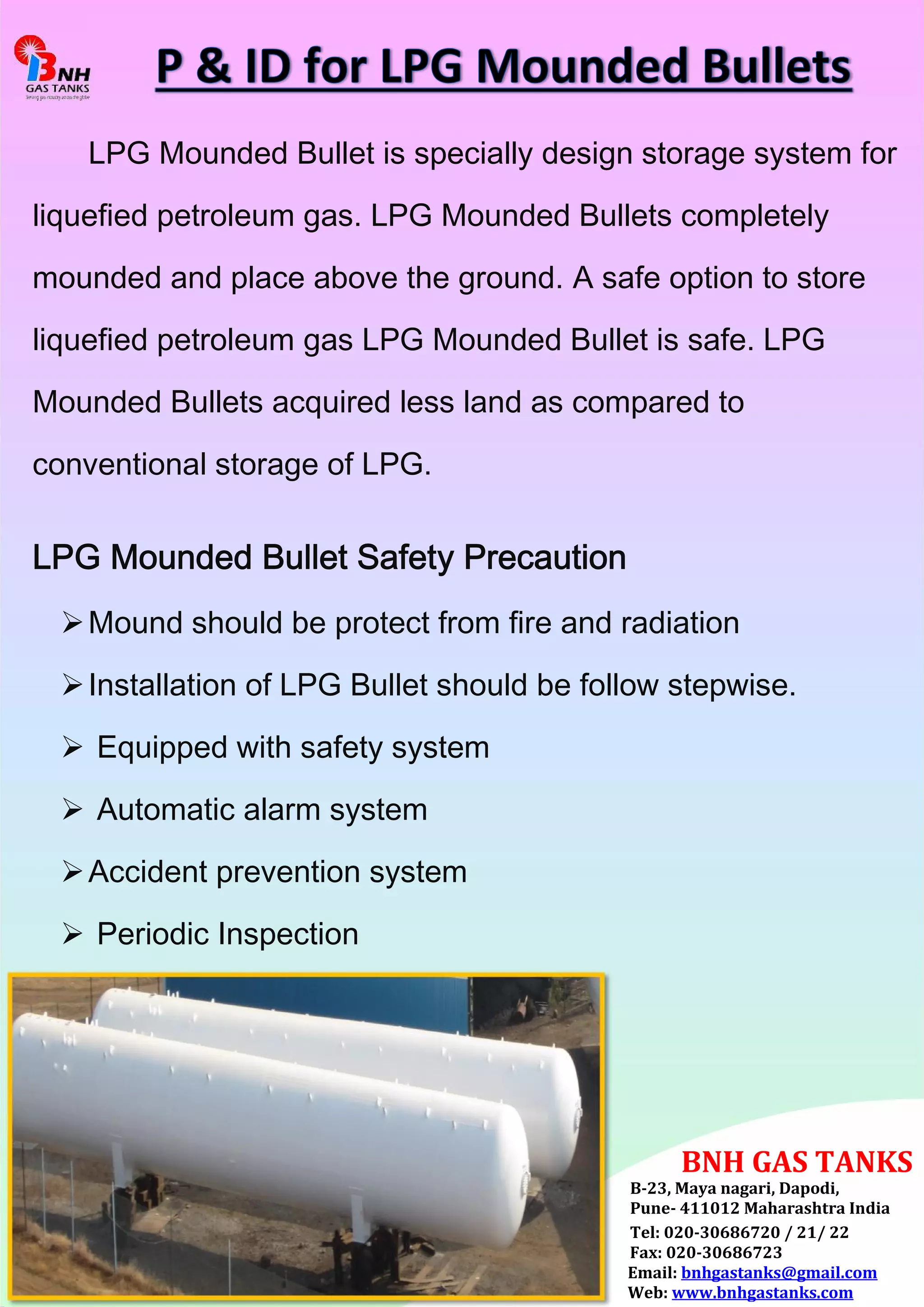 P & ID for LPG Mounded Bullets | PDF