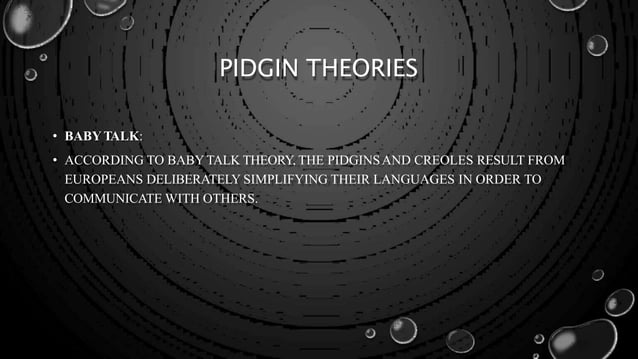 pidgin and creolesl | PPT