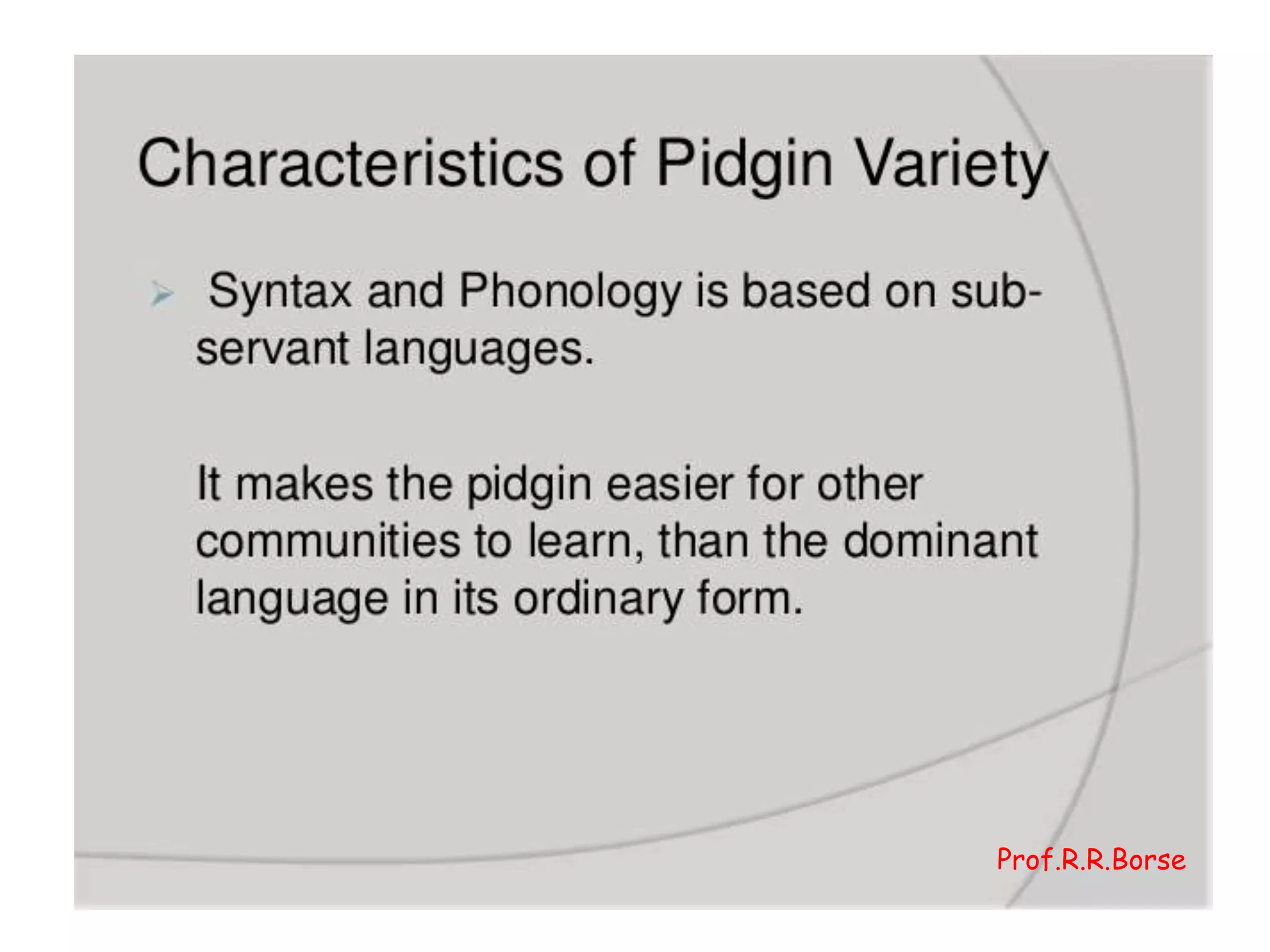 Pidgin | PPTX