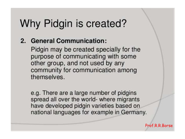 Pidgin | PPTX