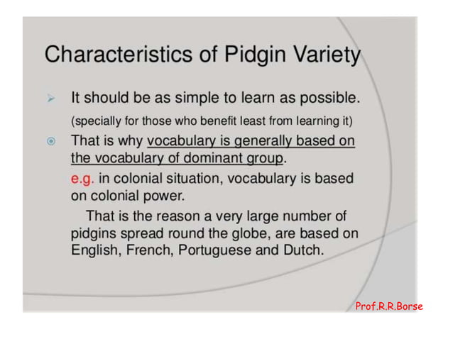 Pidgin | PPTX
