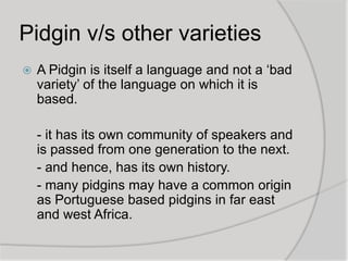 Pidgins | PPTX
