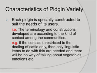 Pidgins | PPTX