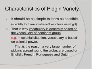 Pidgins | PPTX