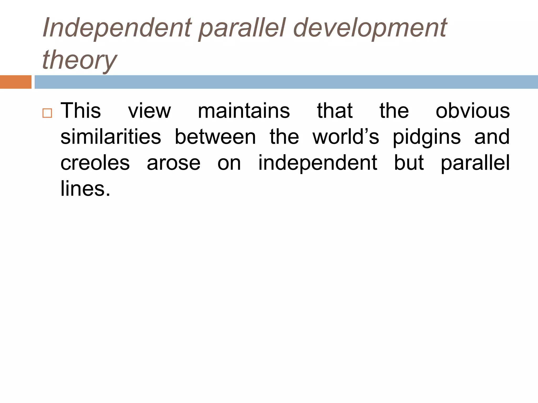 Pidgins and creoles | PPTX