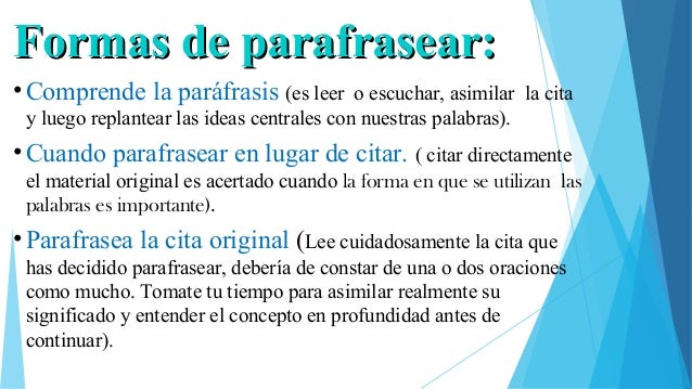 Pi diapositivas parafraseo