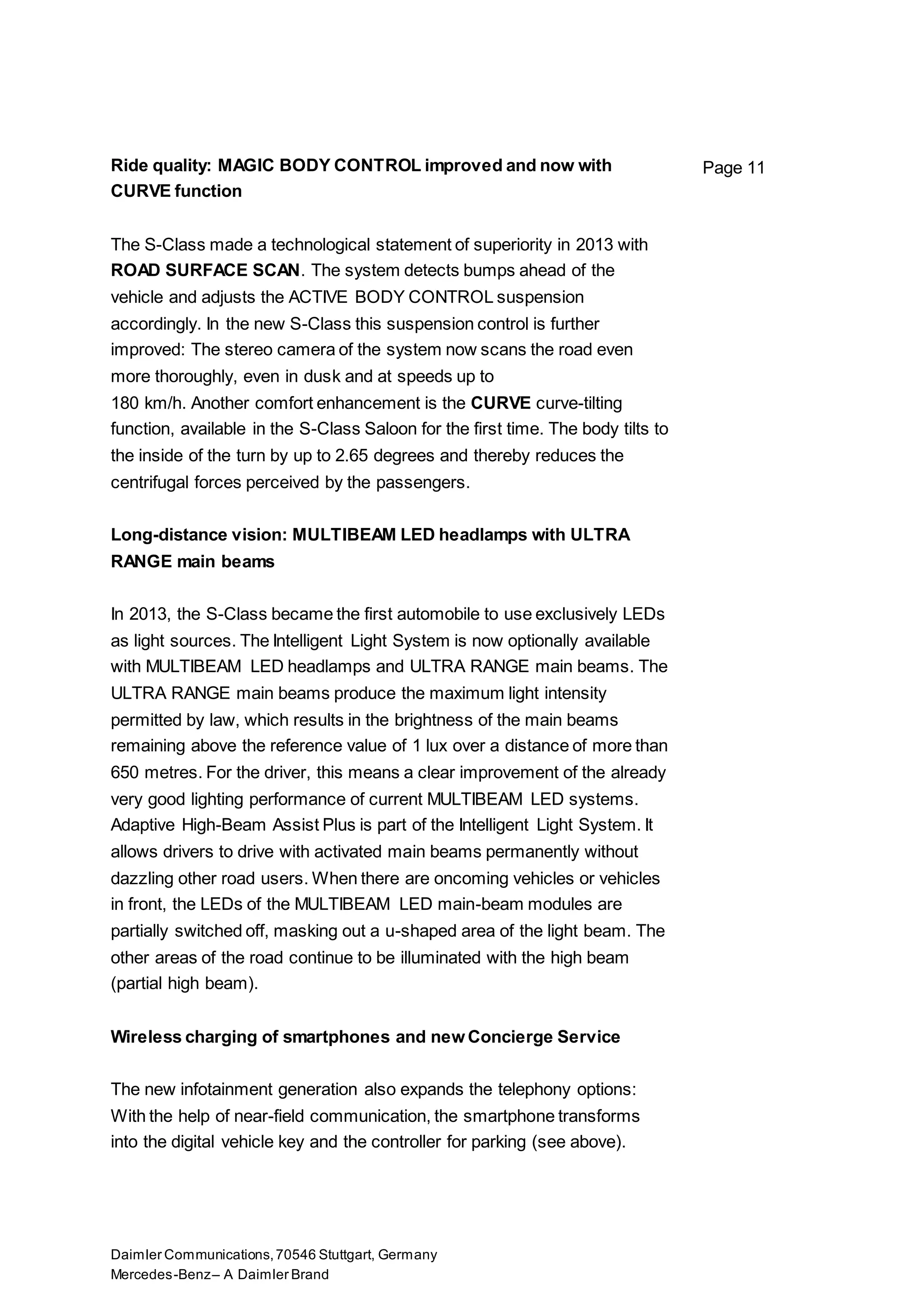 New Mercedes Benz S Class Facelift | DOCX