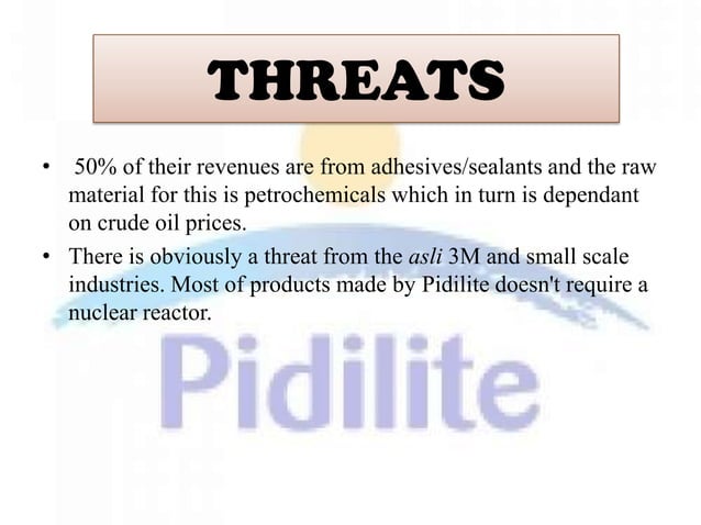Pidilite | PPTX | Commodities | Economy
