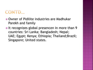 Pidilite | PPTX