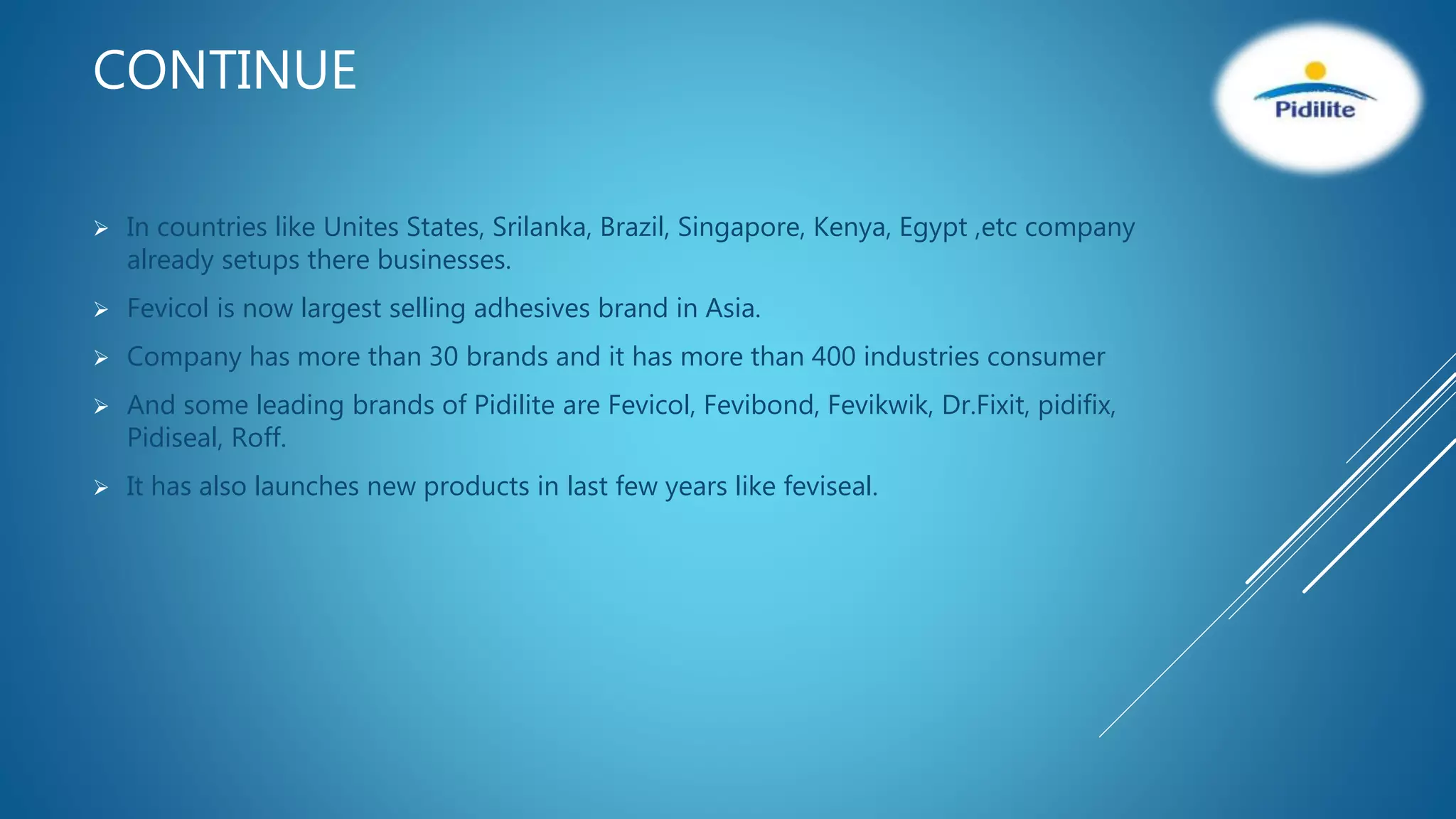 Pidilite Company | PPTX