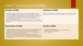 annual report PPT of Pidilite basic level | PPTX