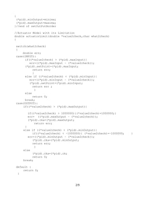implementing pid controller in c programing | PDF