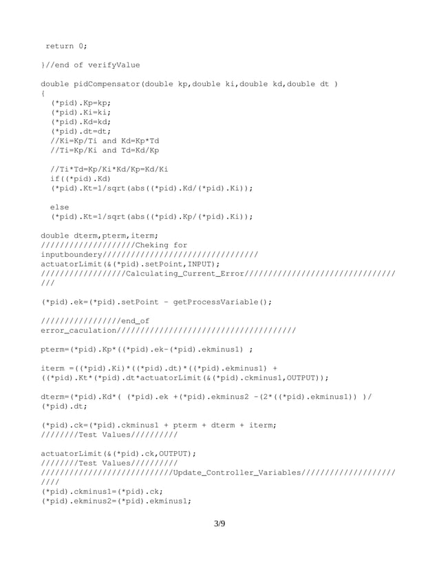 Implementing Pid Controller In C Programing Pdf 