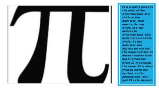 Pi ( Presentation on Mathematics pie).pptx