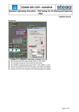 HONEYWELL Pid loop tuning | DOCX