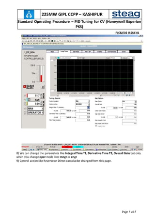 HONEYWELL Pid loop tuning | DOCX