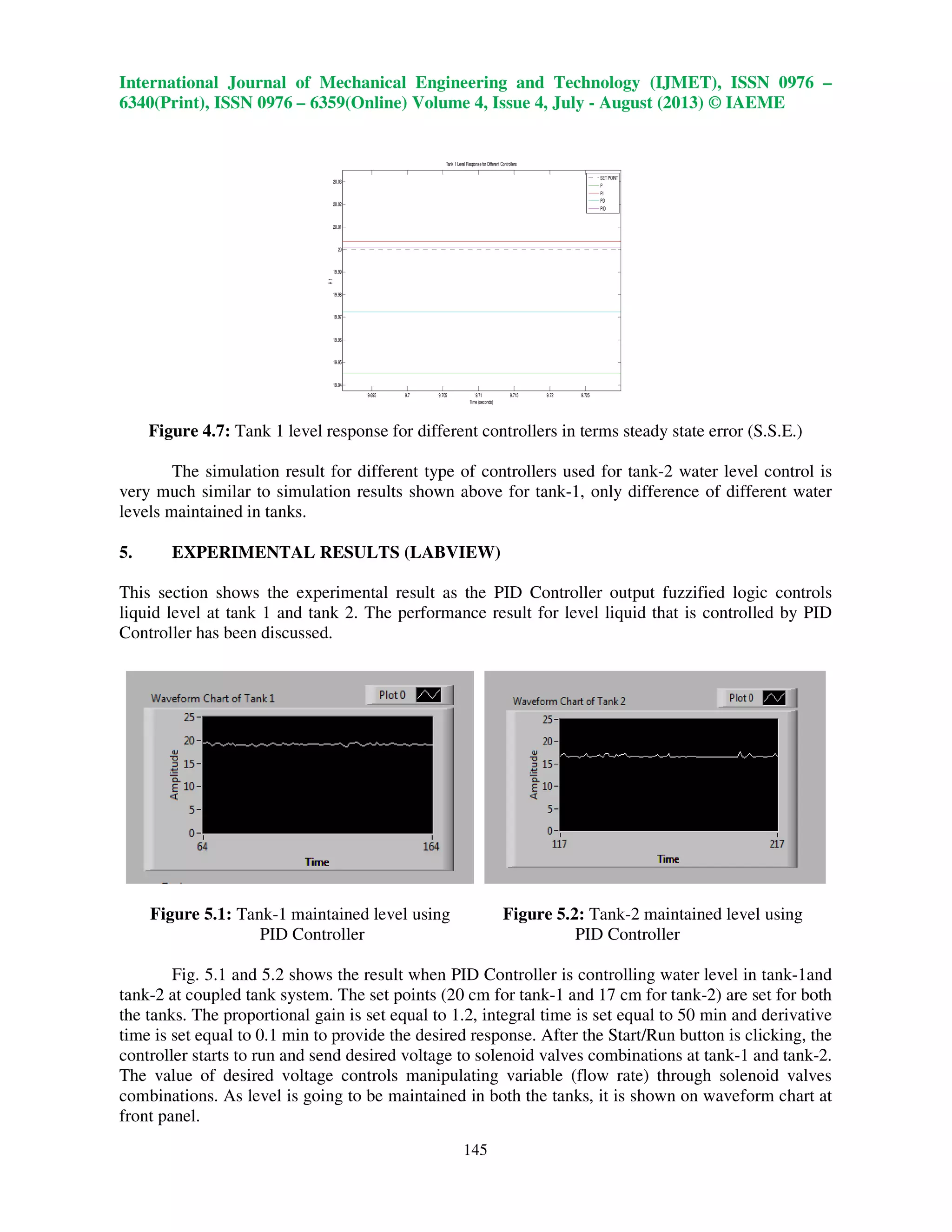 Pid output fuzzified water level control in mimo coupled tank system | PDF