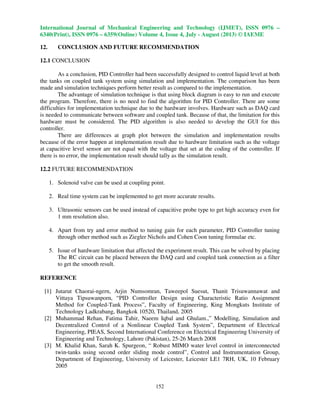 Pid output fuzzified water level control in mimo coupled tank system | PDF