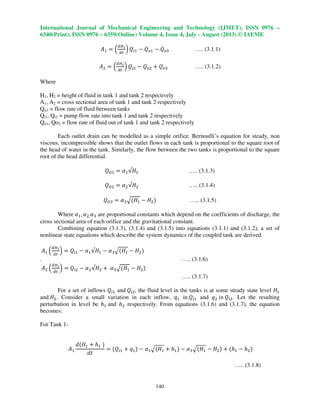 Pid output fuzzified water level control in mimo coupled tank system | PDF
