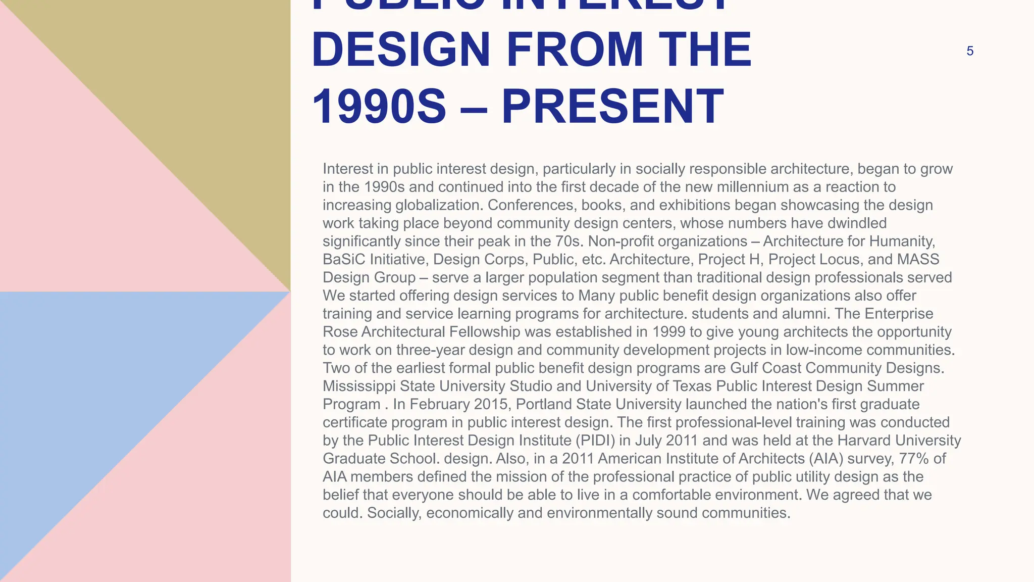 PUBLIC INTEREST DESIGN & SEED PRESENTATION | PPTX