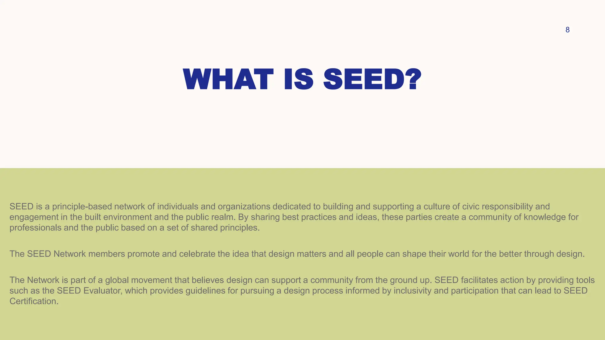 PUBLIC INTEREST DESIGN & SEED PRESENTATION | PPTX
