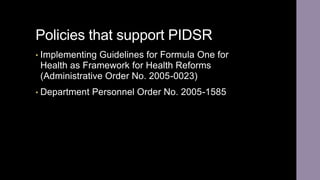PIDSR | PPTX