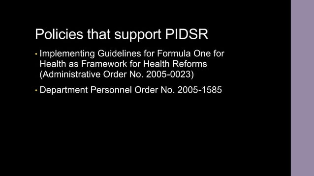 PIDSR | PPTX