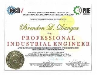 Professional Industrial Engineer | PPT